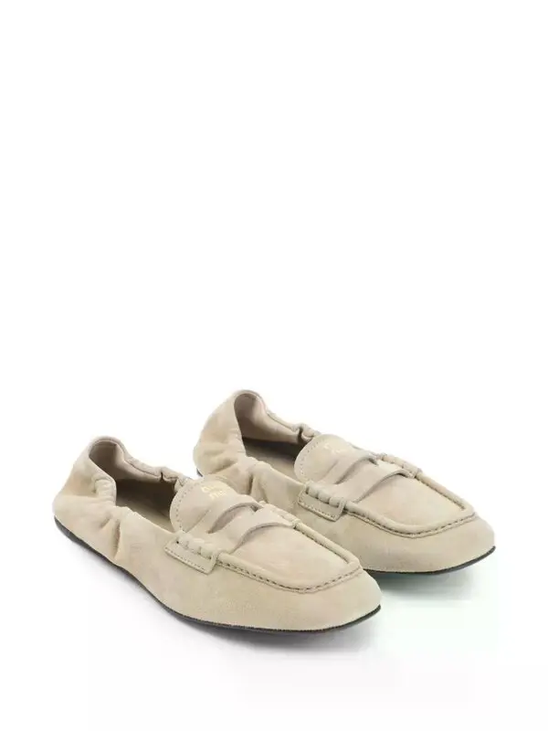 Miu Miu Suede Elasticated Loafers