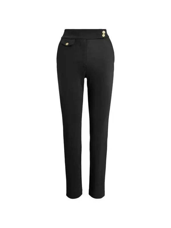 Ralph Lauren Button-detail Ponte Trousers