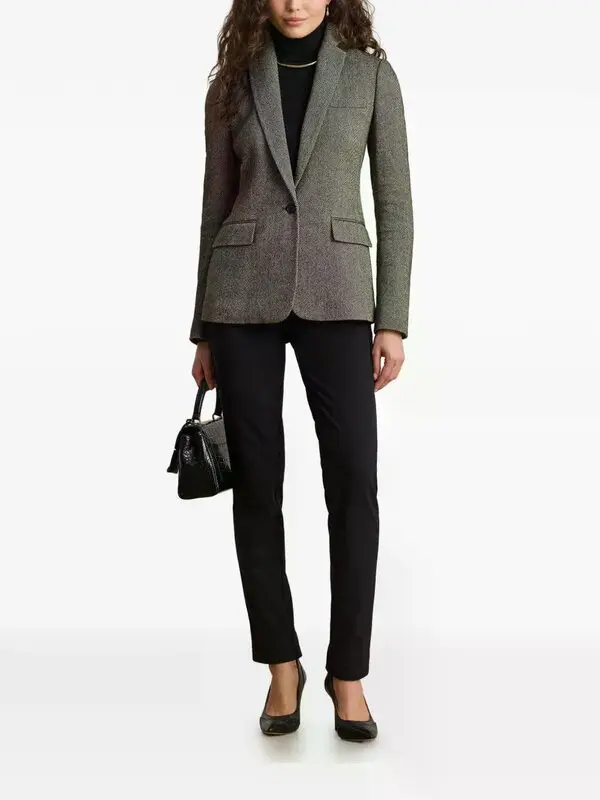 Ralph Lauren Button-detail Ponte Trousers