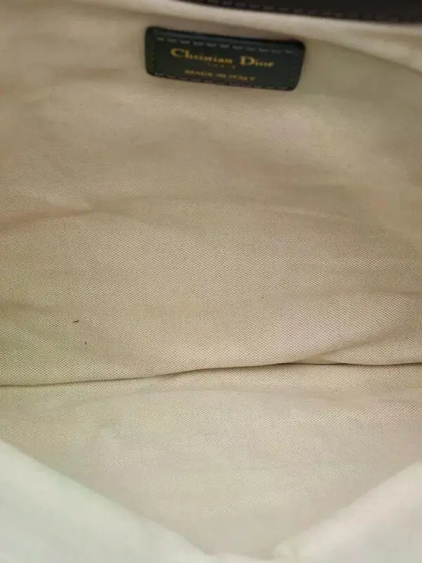 Dior Oblique Canvas Fold Over Clutch Bag