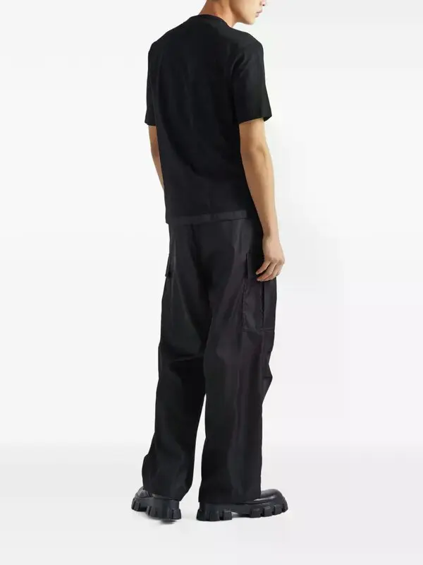 Prada Logo-appliqué T-shirt - Black