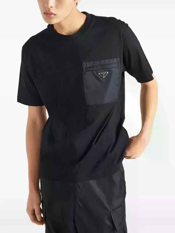 Prada Logo-appliqué T-shirt - Black