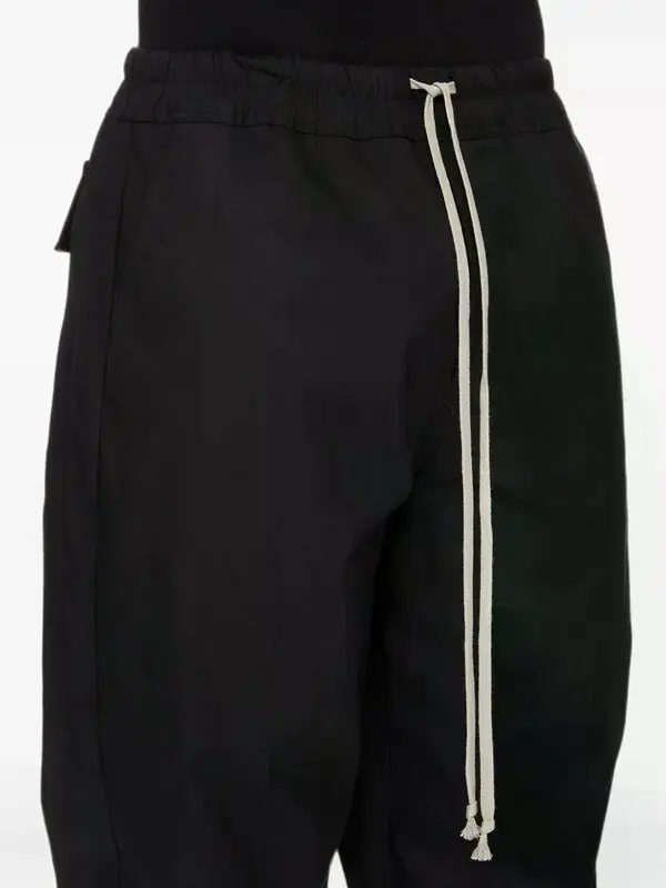 Rick Owens Dietrich Drawstring Waist Trousers - Black