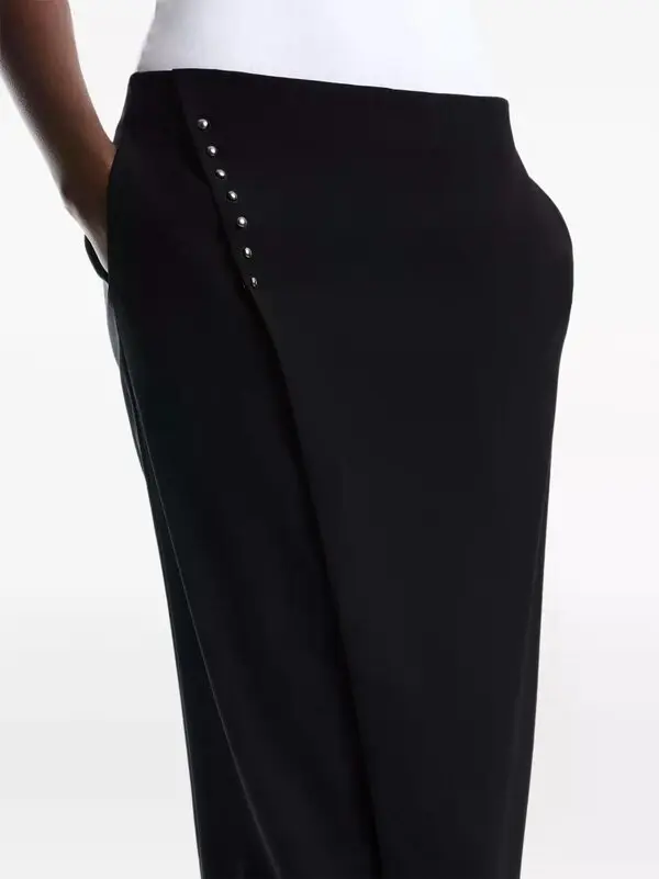 Emporio Armani Stud-embellished Maxi Wrap Skirt