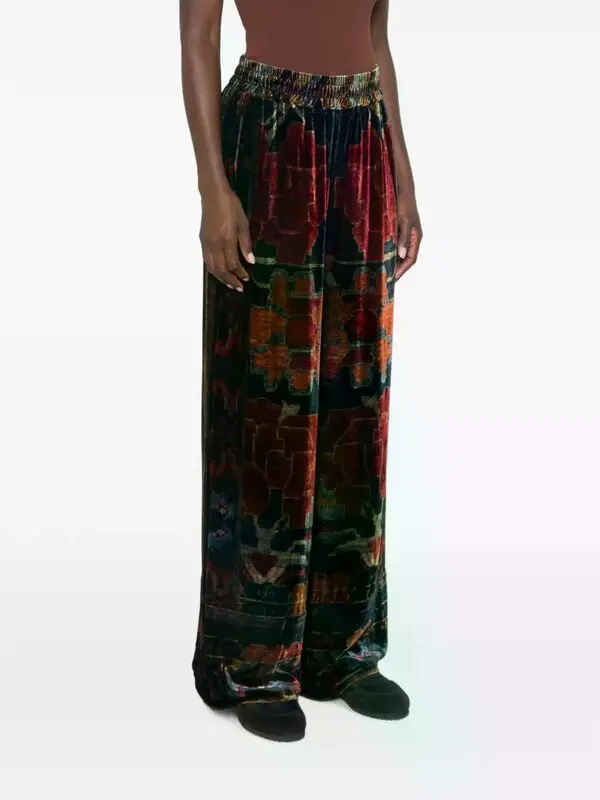 PIERRE-LOUIS MASCIA Kanada Geometric Pattern Trousers