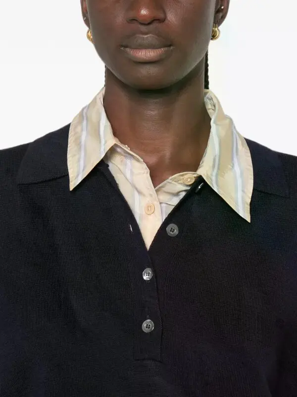 RÓHE Button-placket Polo Sweater