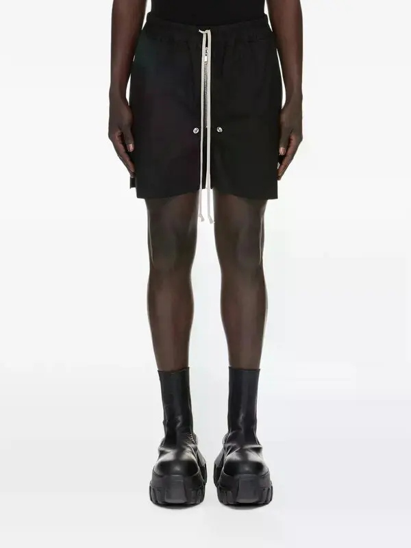 Rick Owens Drawstring-waist Zip-front Shorts
