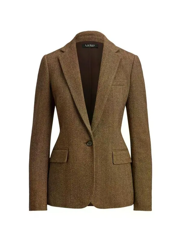 Ralph Lauren Rl67 Herringbone Single-breasted Blazer