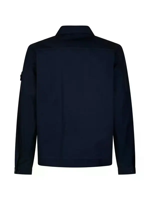 Stone Island Zip-up Long-sleeve Jacket With Classic Collar