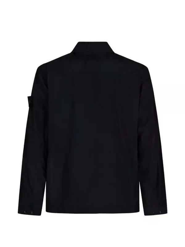 Stone Island Logo-patch Long-sleeve Shirt