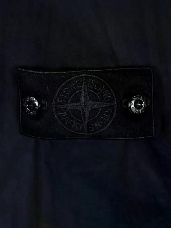 Stone Island Logo-patch Long-sleeve Shirt