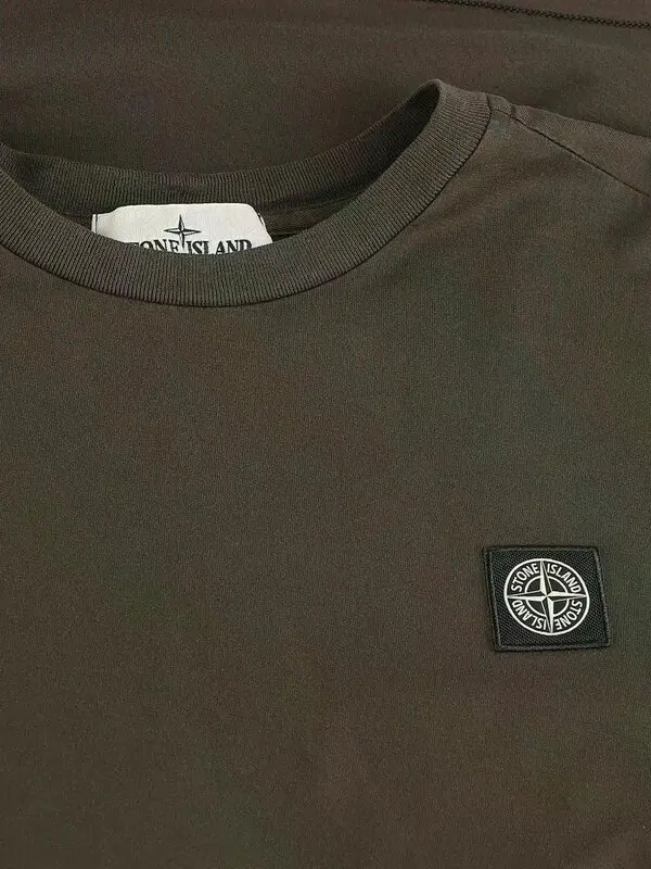 Stone Island Logo-patch Short-sleeve T-shirt - Green