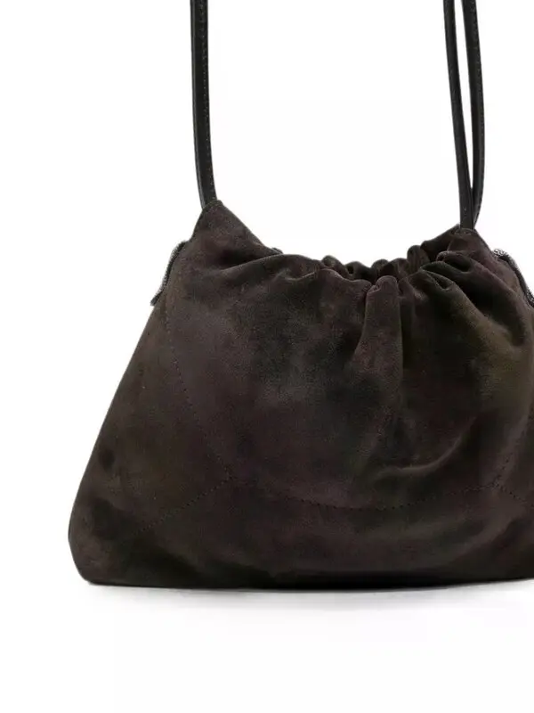Brunello Cucinelli Drawstring Cross-body Bag - Brown