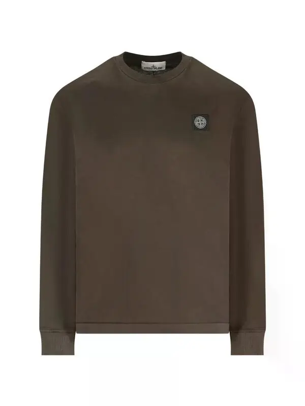 Stone Island Logo Patch Sweatshirt - Green