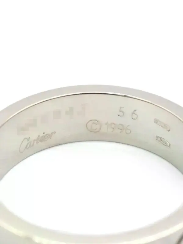 Cartier 18k White Gold Love Motif Ring