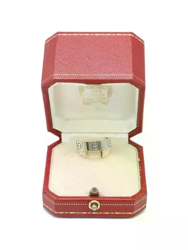 Cartier 18k White Gold Love Motif Ring