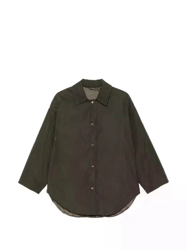 Max Mara Logo-engraved Snap-button Coat