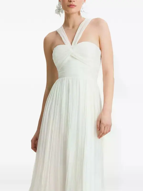 FRAMBOISE Emme Pleated Midi Dress