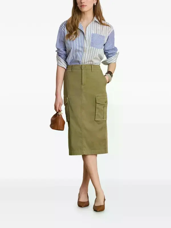 Ralph Lauren Pattern-blocked Striped Shirt