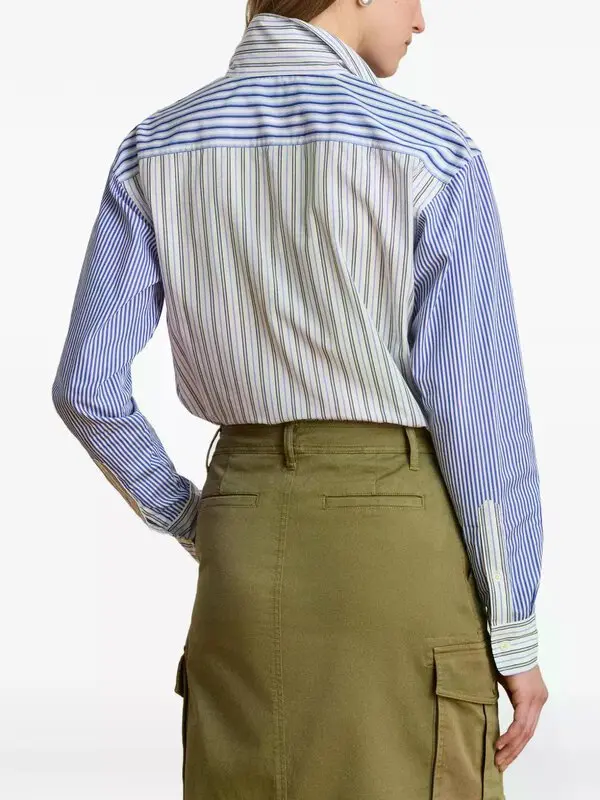 Ralph Lauren Pattern-blocked Striped Shirt