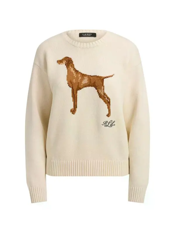 Ralph Lauren Vizsla Intarsia-knit Crew Neck Sweater