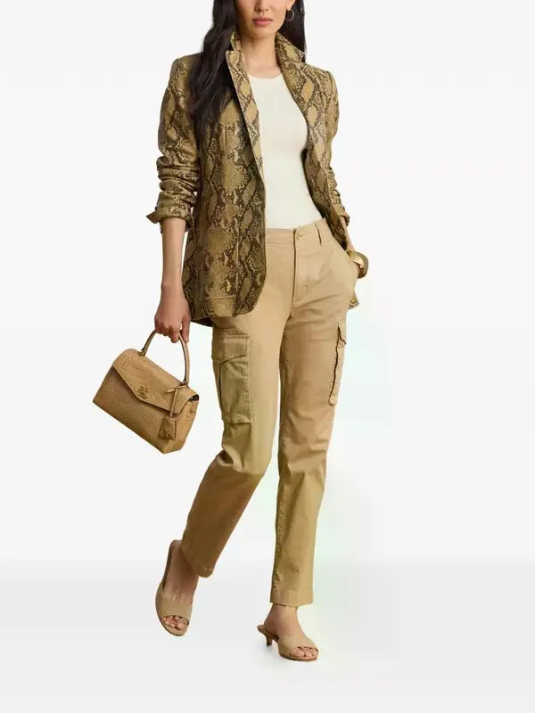 Ralph Lauren Python-embossed Lambskin Blazer