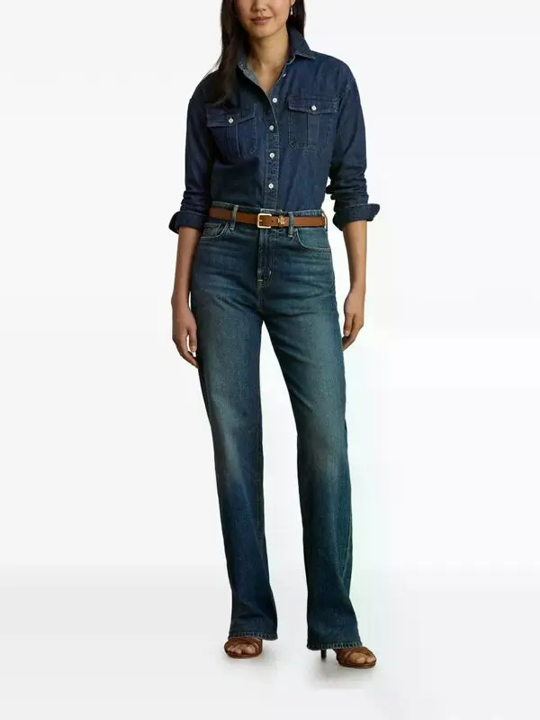 Ralph Lauren Relaxed Fit Button-up Shirt With Chest Pockets