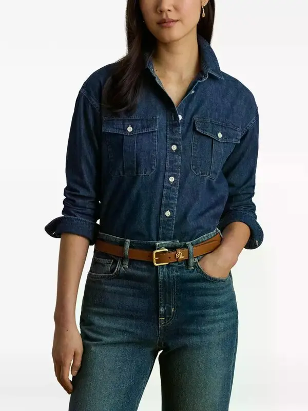 Ralph Lauren Relaxed Fit Button-up Shirt With Chest Pockets