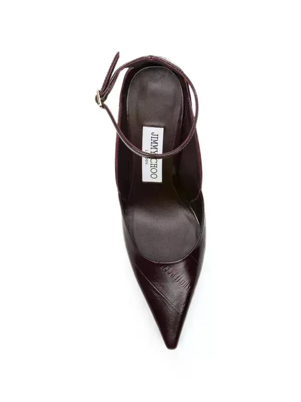 JIMMY CHOO Quinci Pointed-toe Ankle-strap Pumps