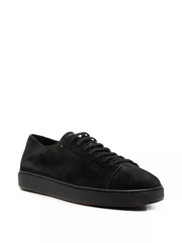Santoni Lace-up Suede Sneakers