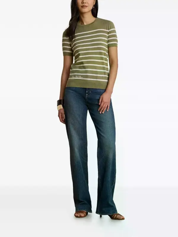 Ralph Lauren Striped Crewneck T-shirt - Green