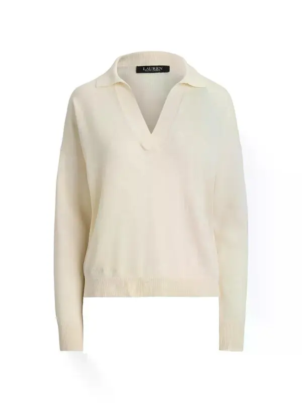 Ralph Lauren Relaxed-fit V-neck Sweater - Neutrals