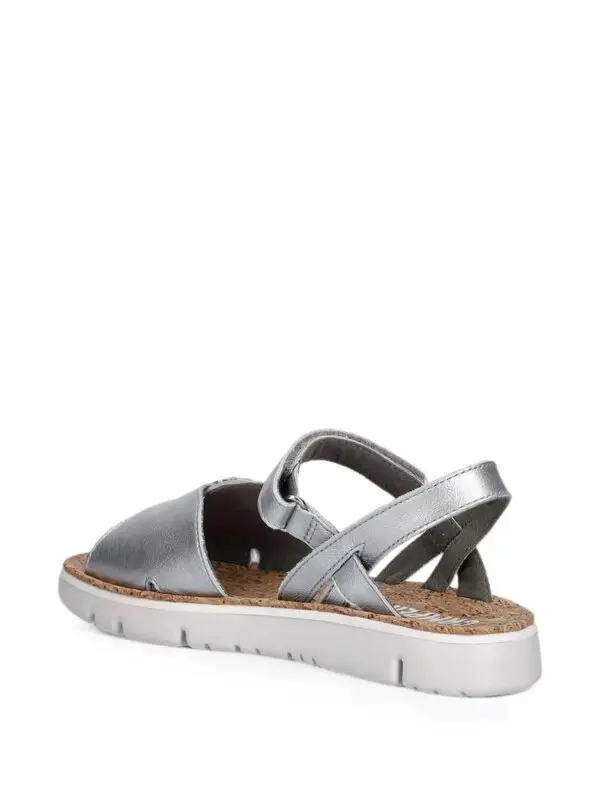 Camper Metallic-effect Buckle Detail Sandals - Silver
