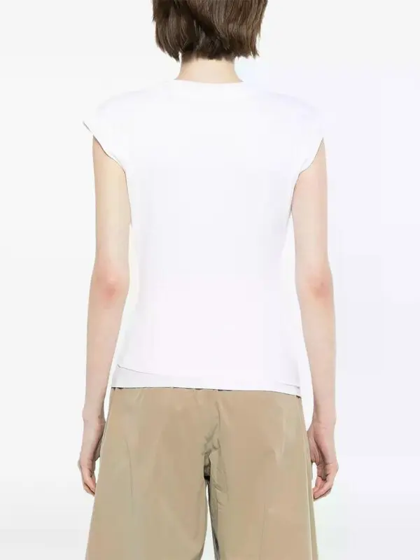 Alexander Wang Twist-bust Layered Tank - White