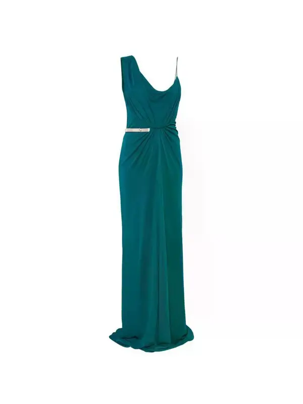TOM FORD Asymmetric Draped Evening Maxi Dress