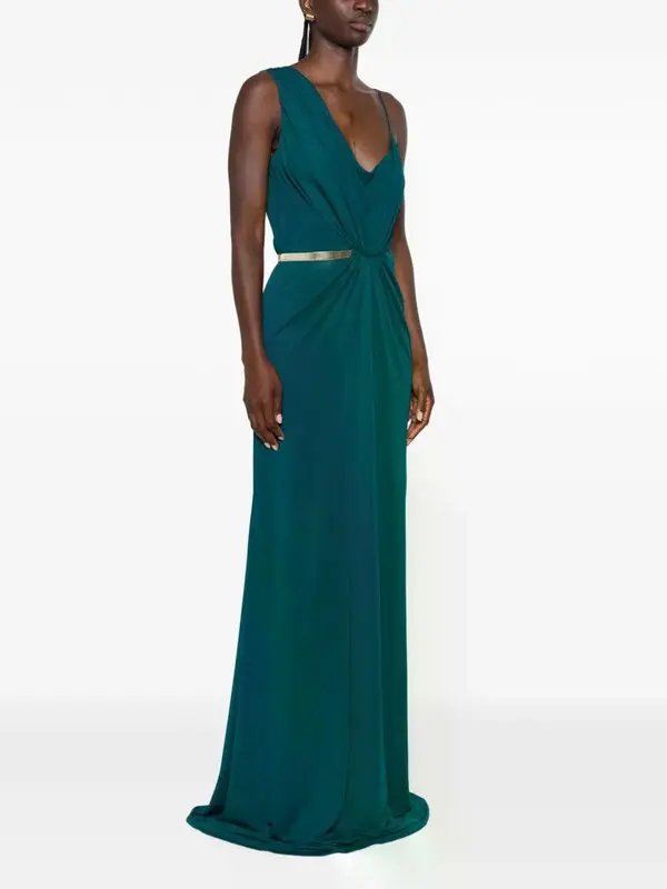 TOM FORD Asymmetric Draped Evening Maxi Dress