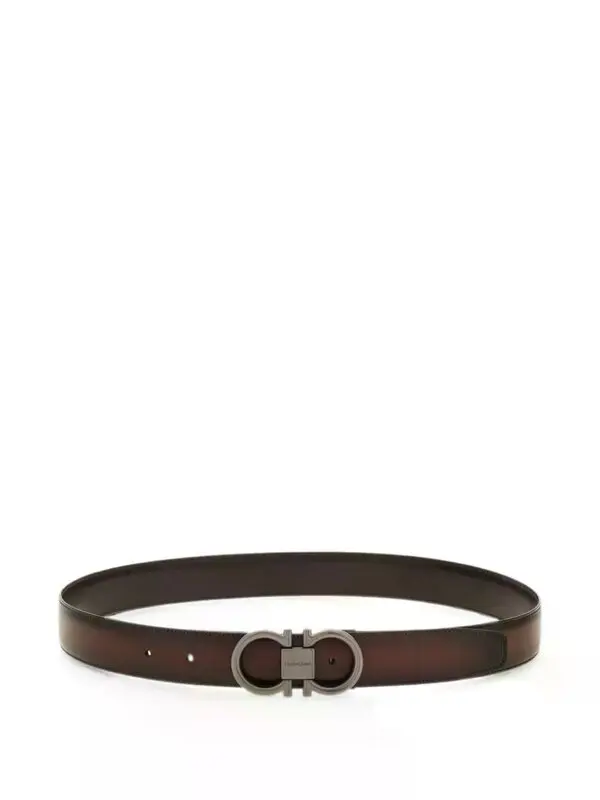FERRAGAMO Reversible And Adjustable Gancini Belt