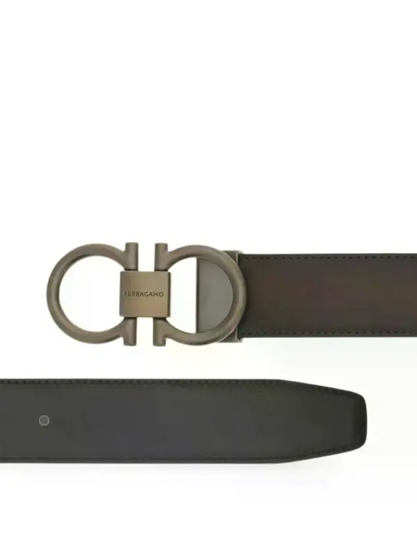 FERRAGAMO Reversible And Adjustable Gancini Belt