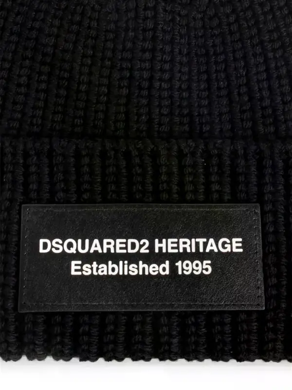 Dsquared2 Heritage Logo-patch Beanie Hat