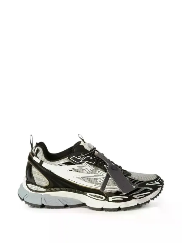 Off-White Arrows-patch Panelled Low-top Sneakers - Grey