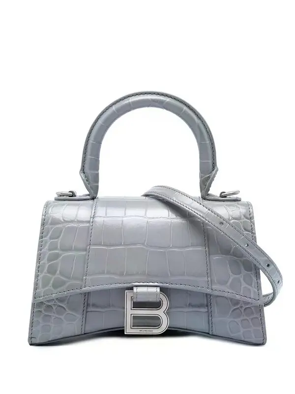 Balenciaga Hourglass Top Handle Bag Xs - Grey