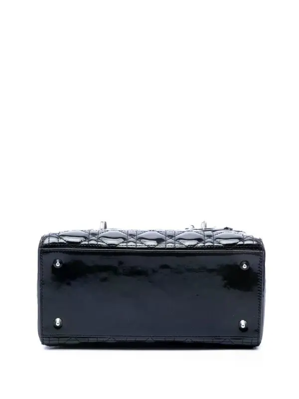 Dior Patent Cannage Lady Satchel - Black