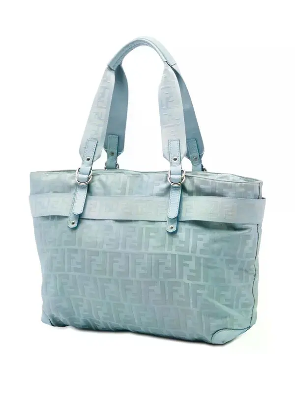 Fendi Zucca Nylon Zip Code Tote Bag
