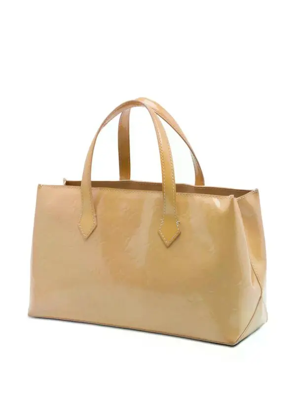 LOUIS VUITTON Monogram Vernis Wilshire Pm Handbag - Neutrals