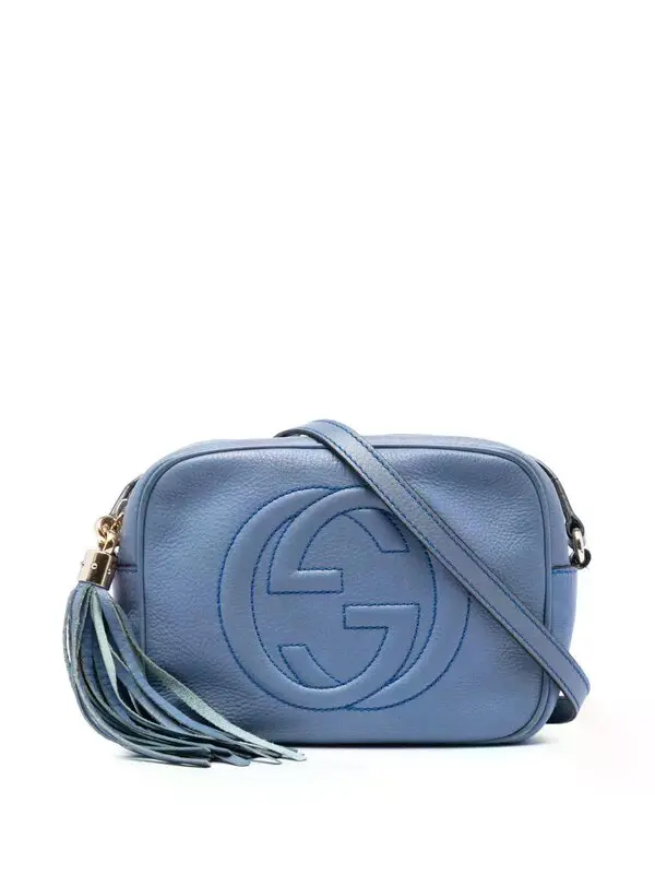 Gucci Calfskin Soho Disco Crossbody Bag - Blue