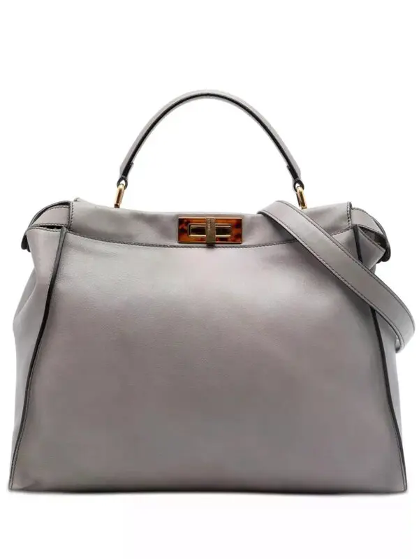 Fendi Large Calfskin Peekaboo Satchel