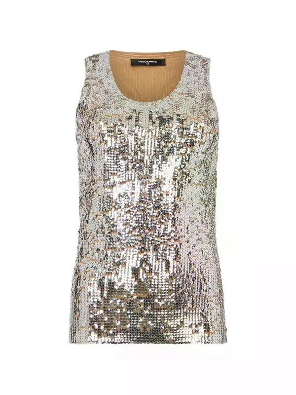 Dsquared2 All-over Sequined Tank Top