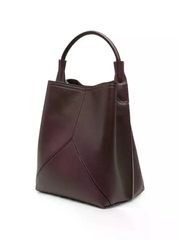 Victoria Beckham Geometric Paneled Leather Tote Bag