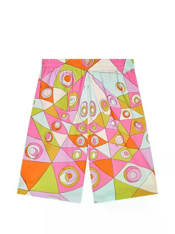 Emilio Pucci Occhi Print Popeline Shorts