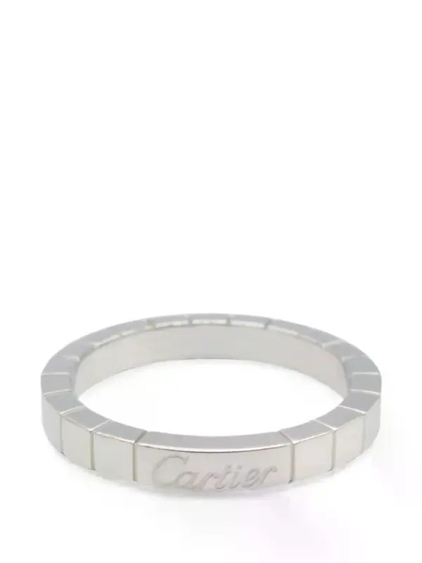 Cartier 18k White Gold Lanière Ring - Silver